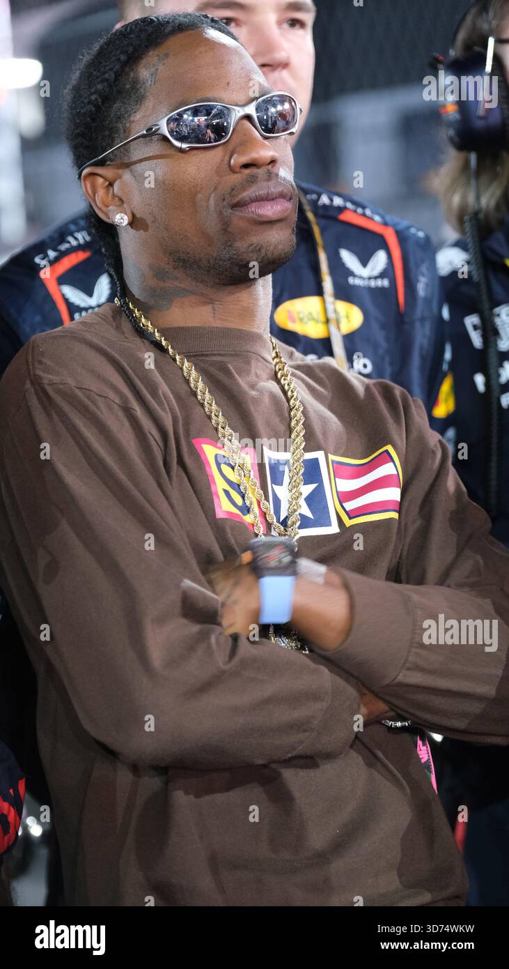 November 22, 2025, Las Vegas, Nevada, USA: Travis Scott during the 2025 ...
