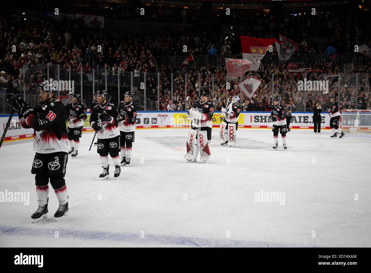 Celebratory lap of the Cologne Sharks; PENNY DEL 1; Cologne Sharks ...