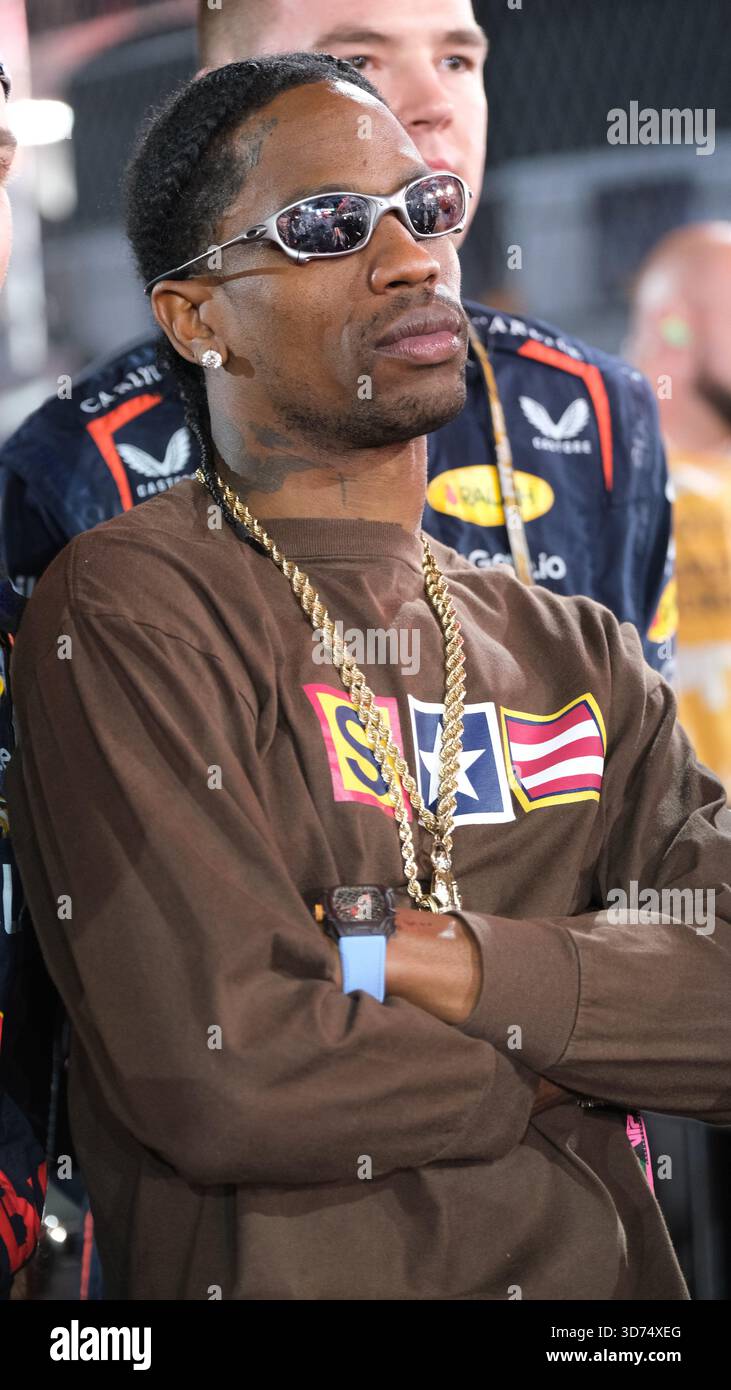 November 22, 2025, Las Vegas, Nevada, USA: Travis Scott during the 2025 ...