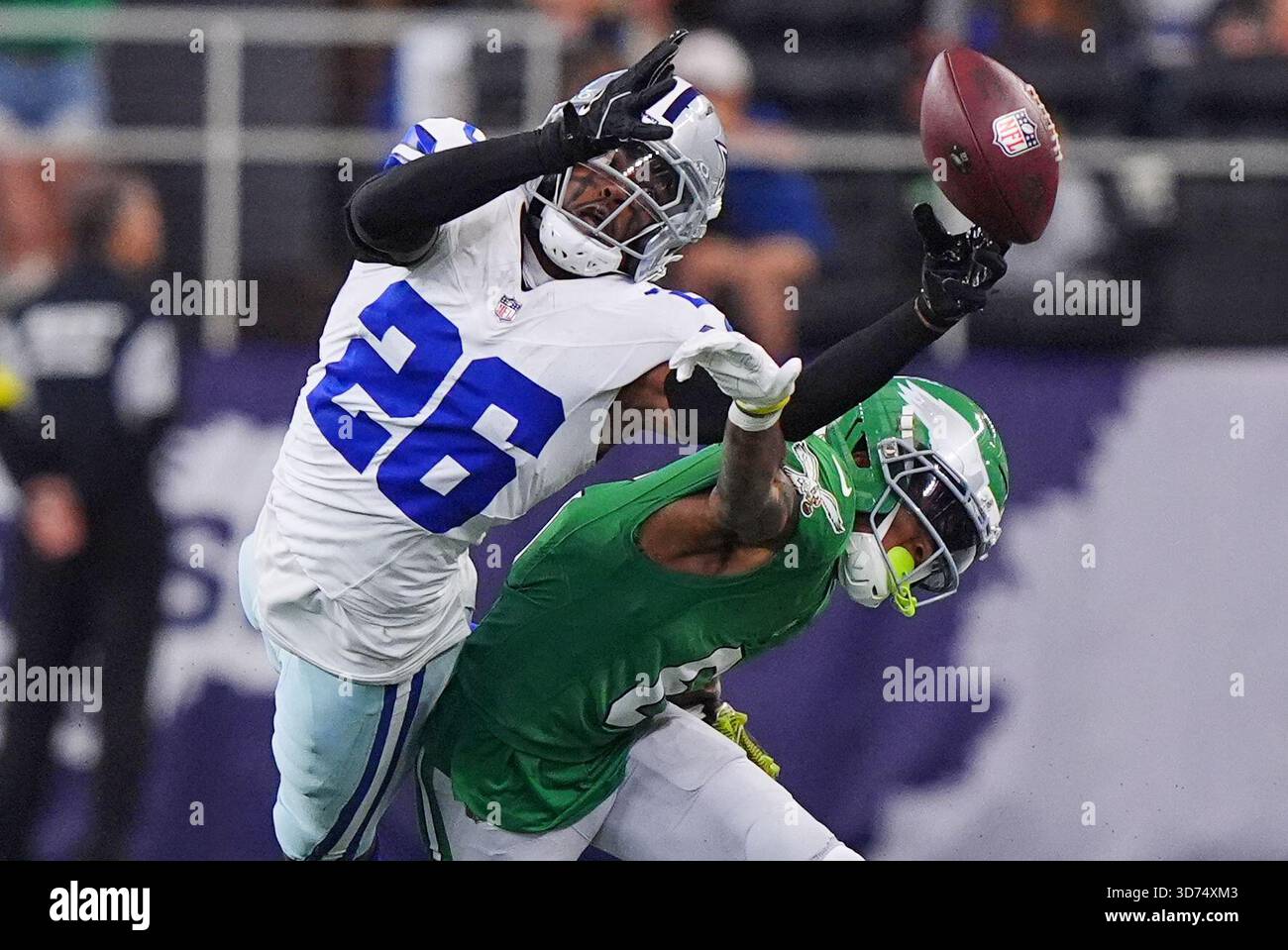 Dallas Cowboys cornerback DaRon Bland (26) breaks up a pass intended ...