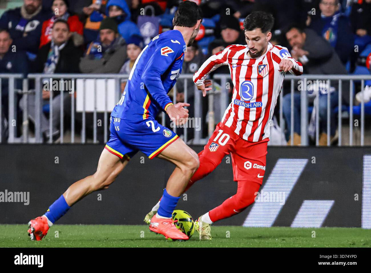 Spanish La Liga EA Sports soccer match Getafe vs Atletico Madrid at ...