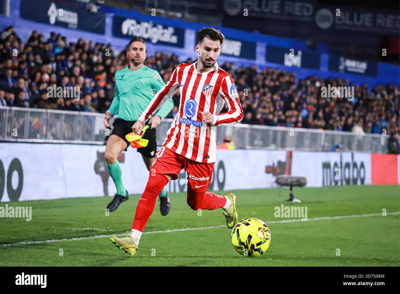 Spanish La Liga EA Sports soccer match Getafe vs Atletico Madrid at ...