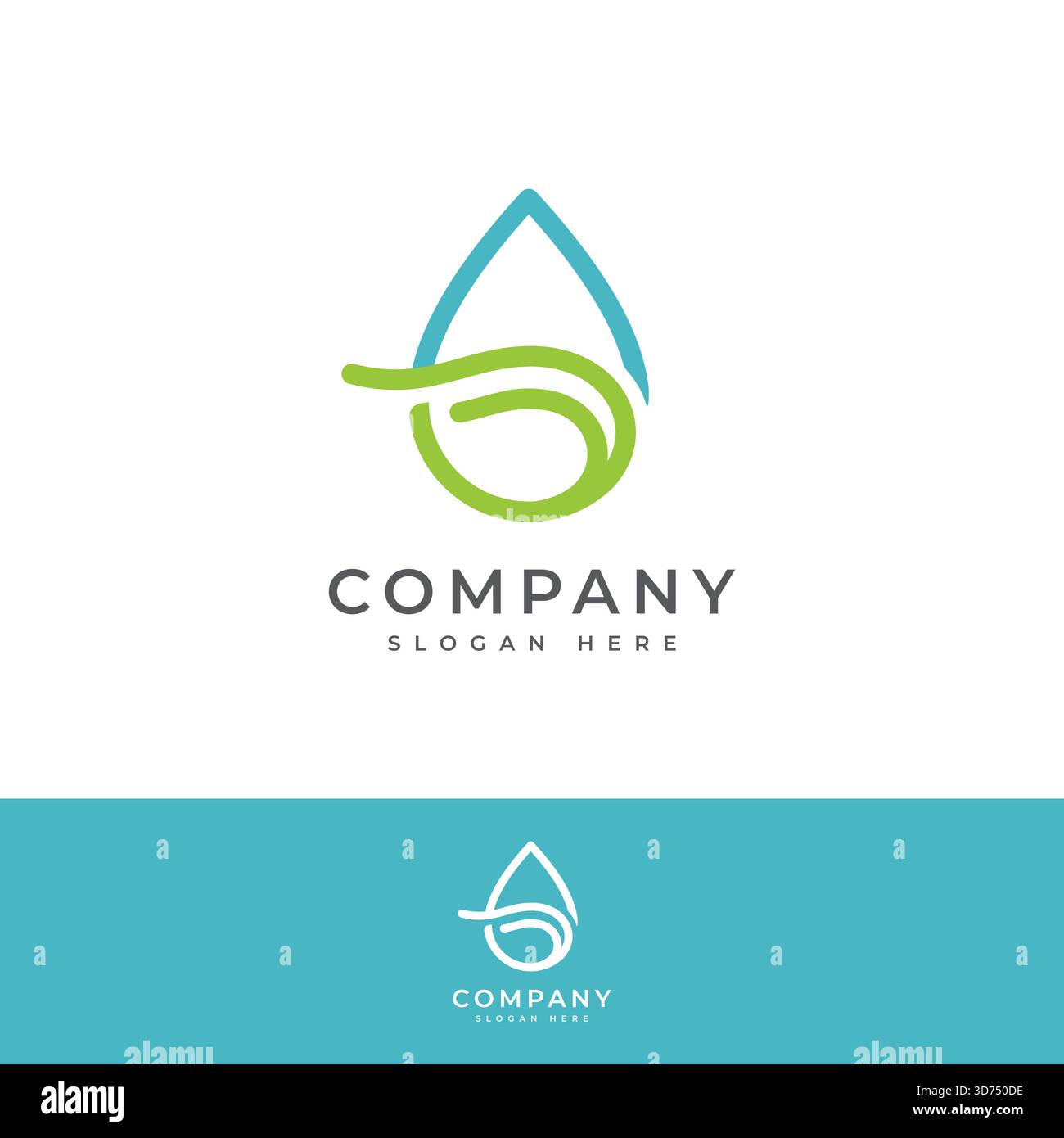 Simple outline design Droplet in flat style. Vector illustration Stock ...