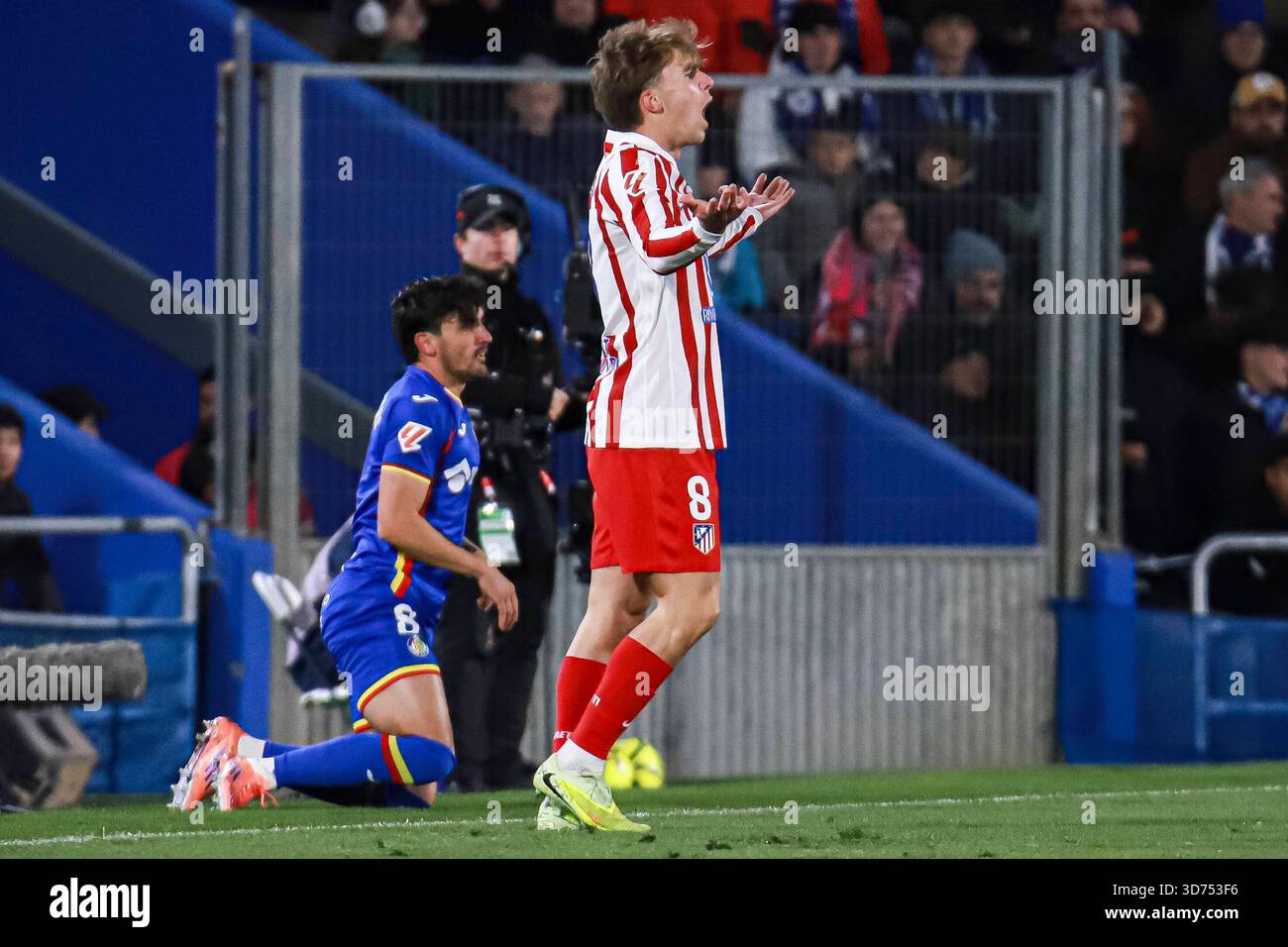 Spanish La Liga EA Sports soccer match Getafe vs Atletico Madrid at ...