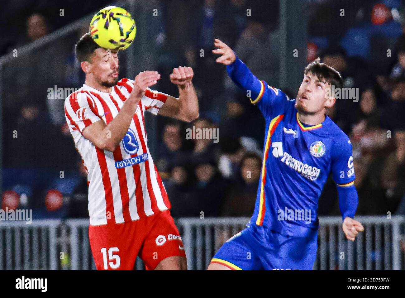 Spanish La Liga EA Sports soccer match Getafe vs Atletico Madrid at ...