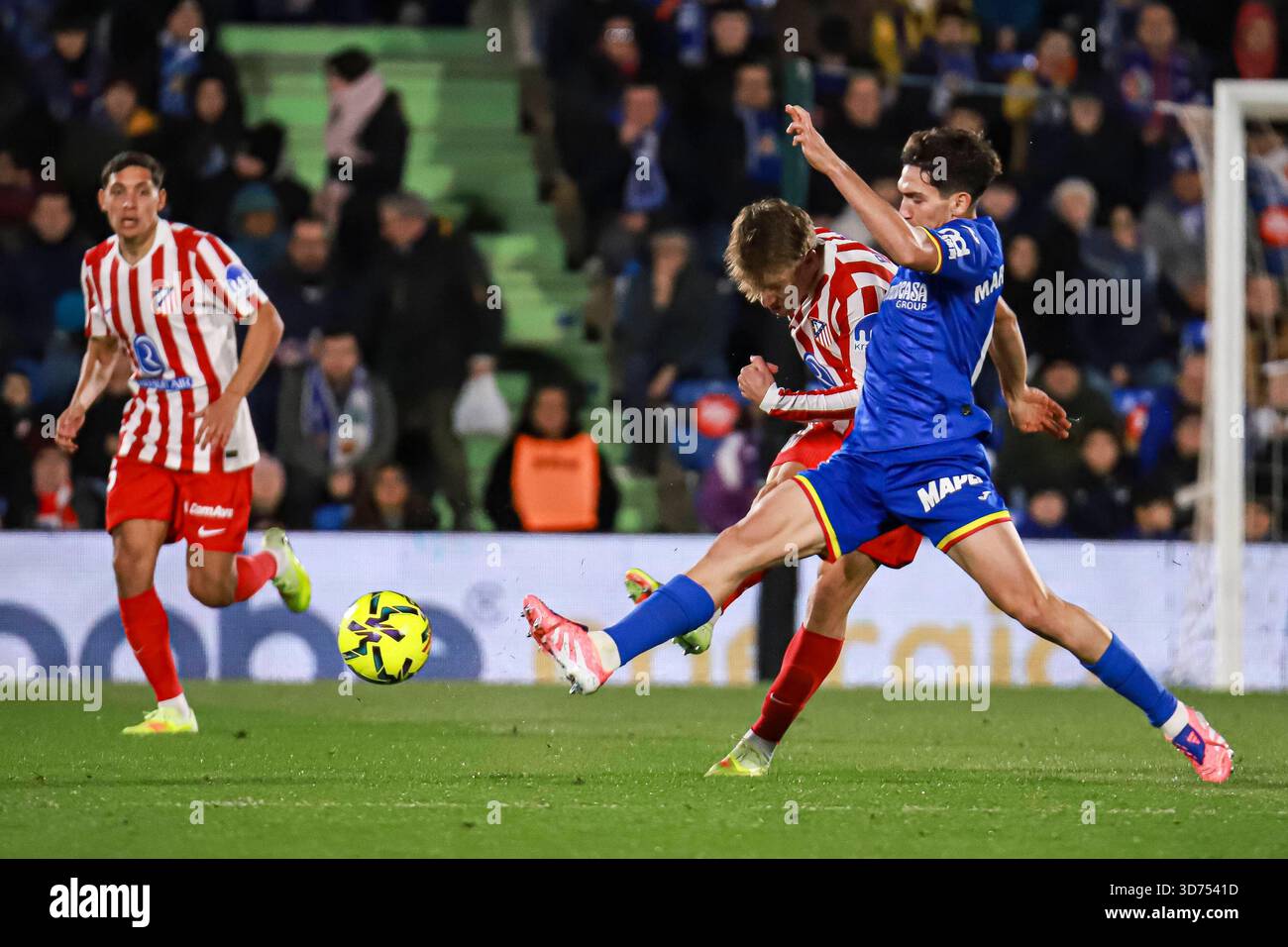 Spanish La Liga EA Sports soccer match Getafe vs Atletico Madrid at ...