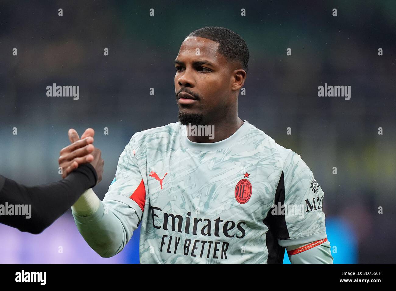 AC Milan's goalkeeper Mike Maignan during the Serie A soccer match ...