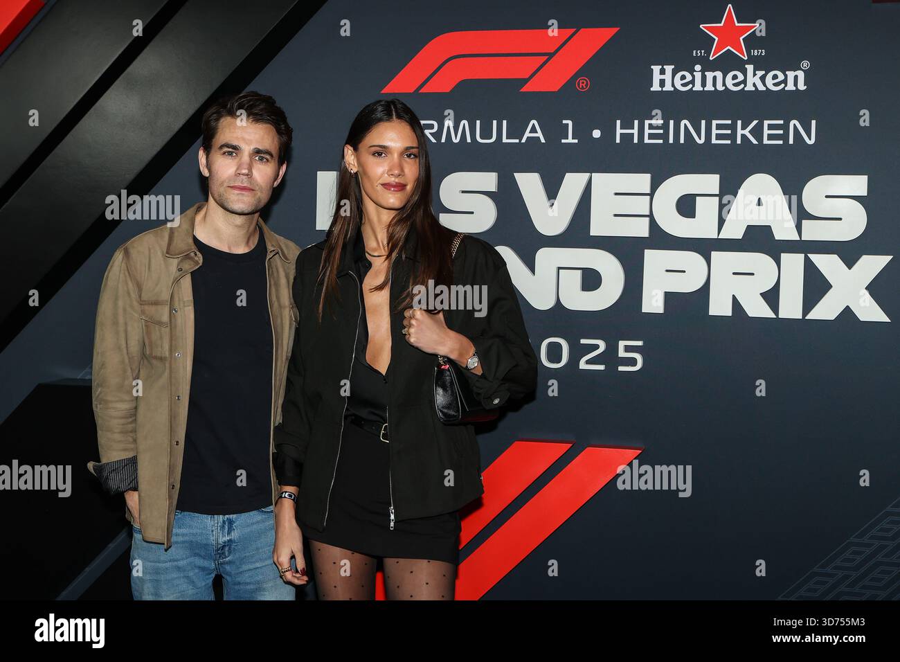 November 22, 2025: Actor Paul Wesley and wife Natalie Kuckenburg pose ...