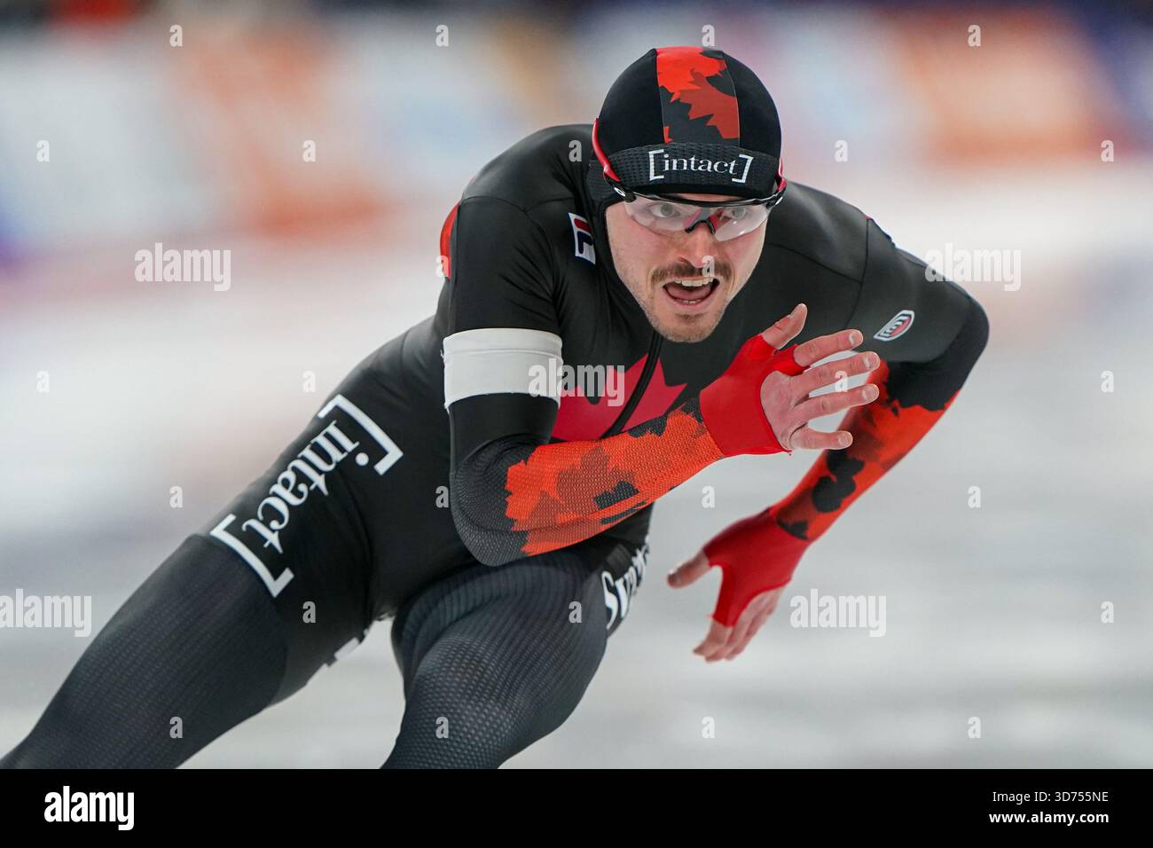 CALGARY, CANADA - NOVEMBER 23: Cedrick Brunet of Canada during the ISU ...