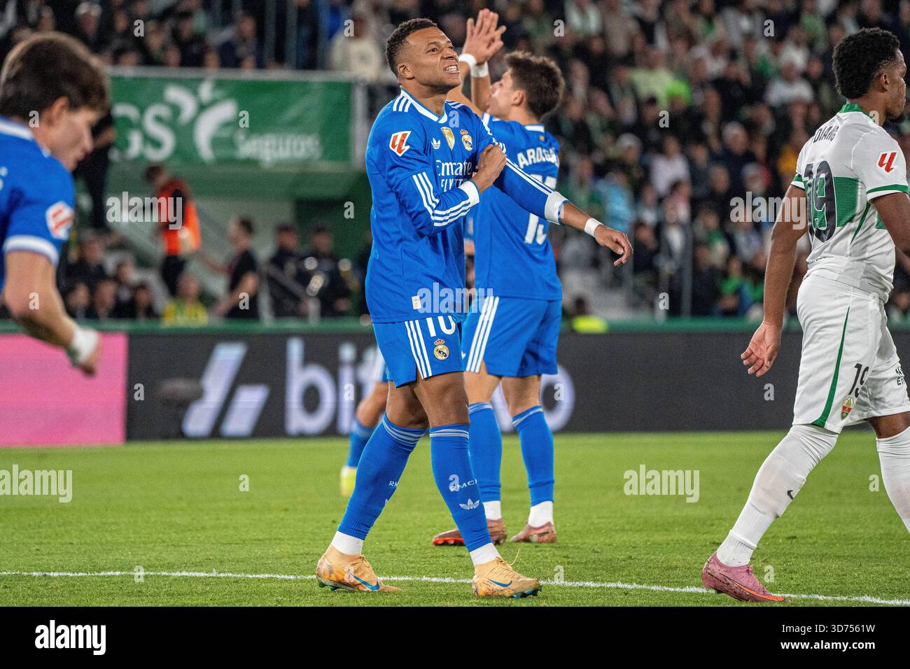 Spanish La Liga EA Sports soccer match Elche vs Real Madrid at Manuel ...