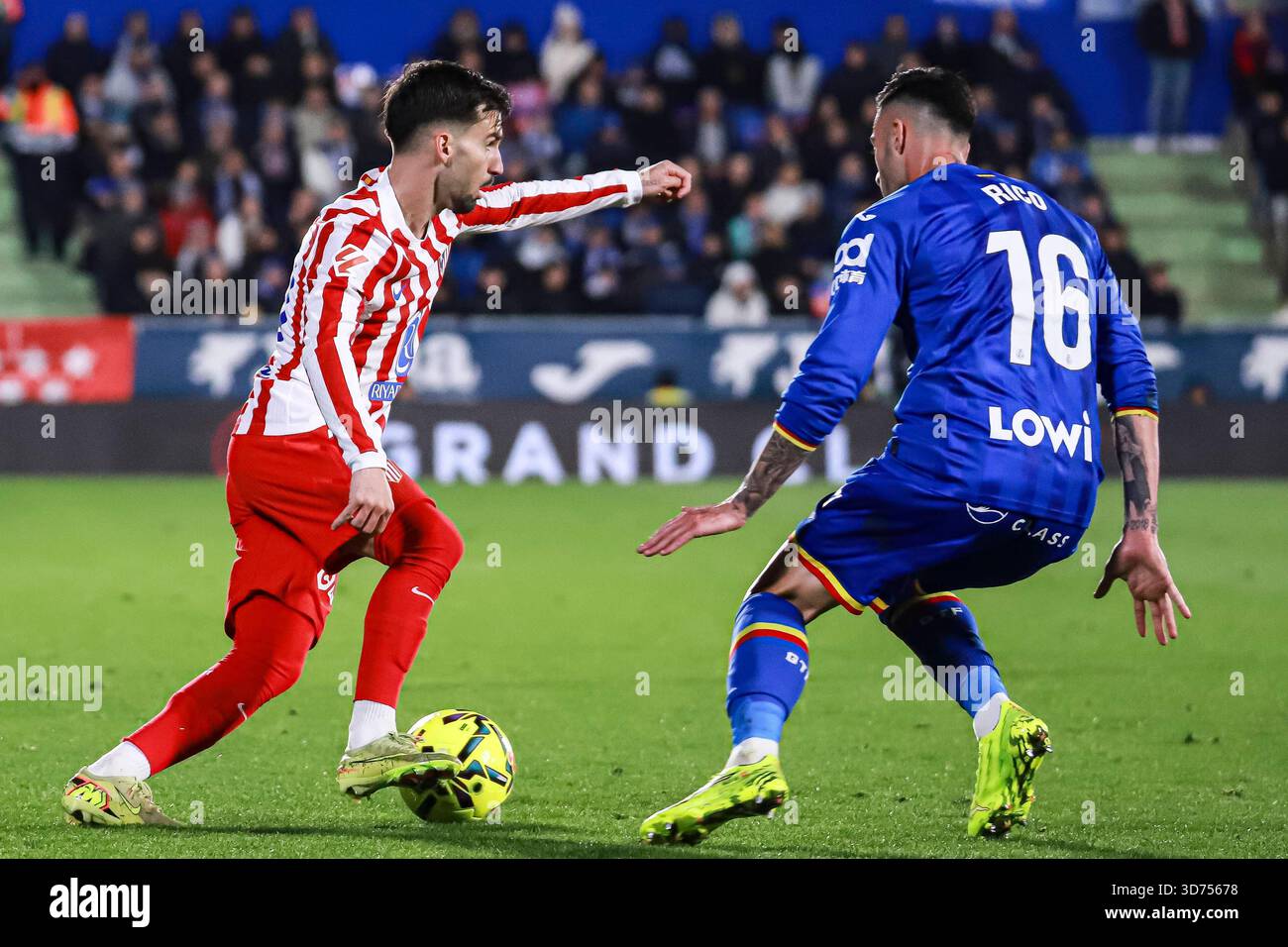 Spanish La Liga EA Sports soccer match Getafe vs Atletico Madrid at ...