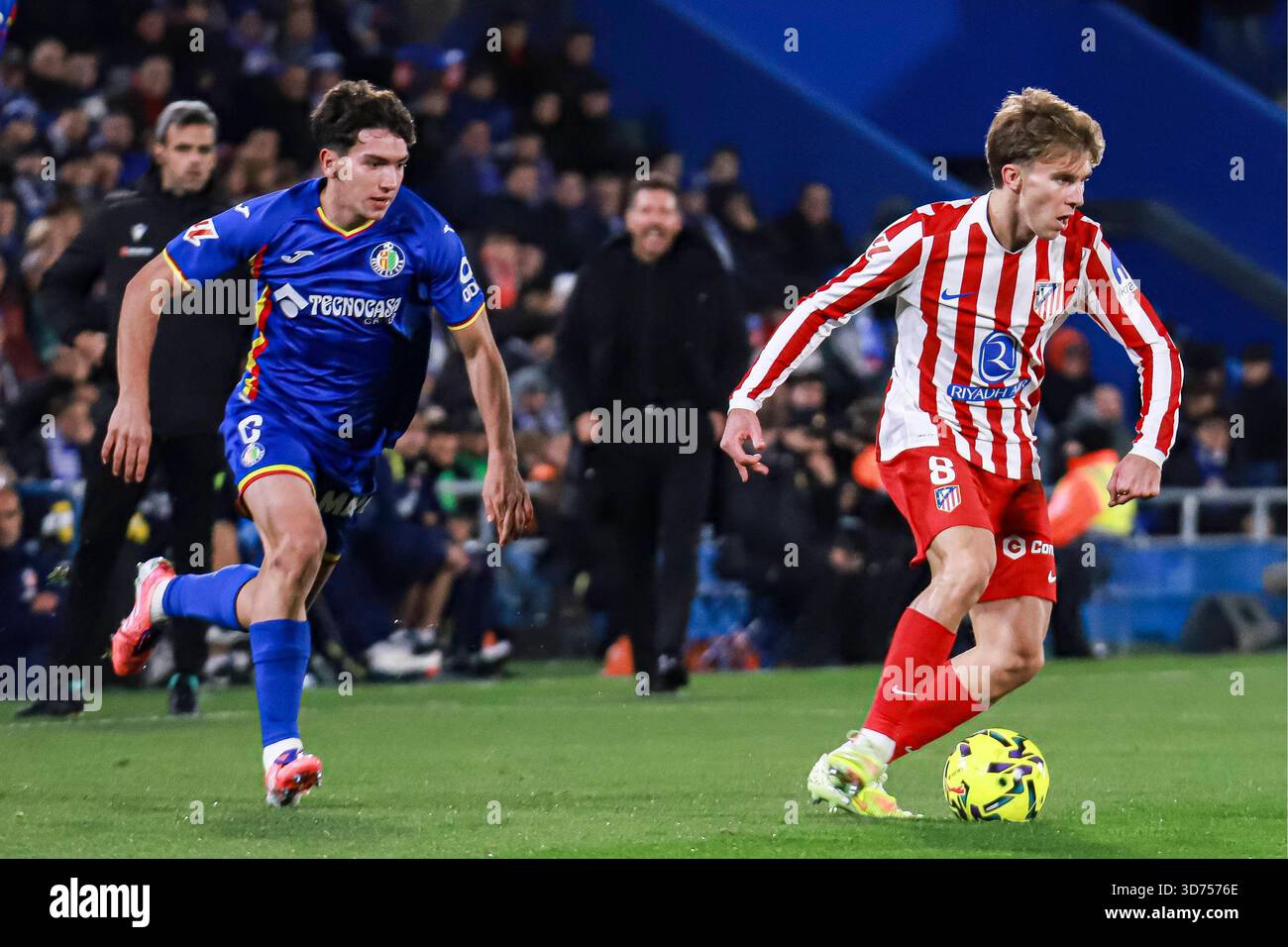 Spanish La Liga EA Sports soccer match Getafe vs Atletico Madrid at ...