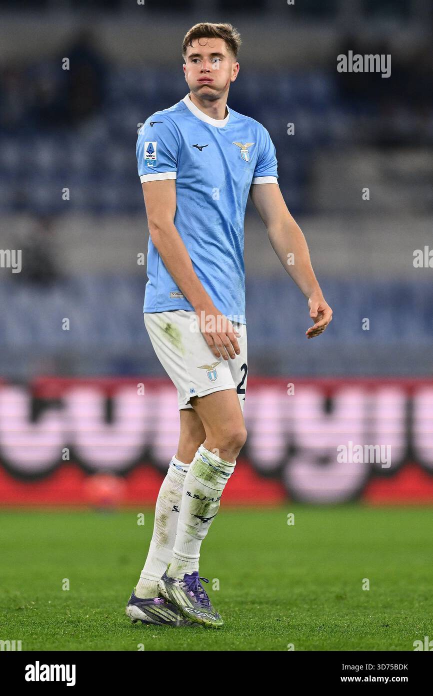 Toma Basic of S.S. Lazio is in action during the 12th day of the Serie ...