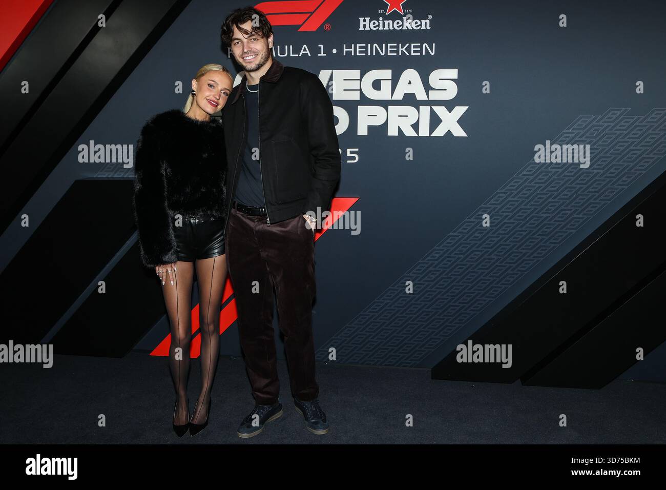 November 22, 2025: Morgan Riddle and Taylor Fritz pose for a photo on ...