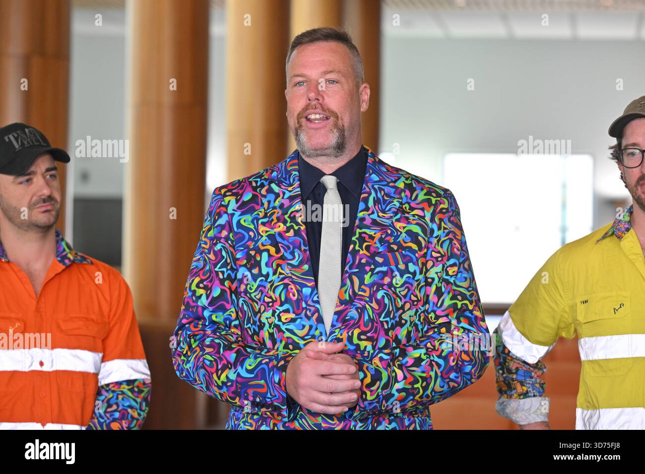 Labor Member for Hunter Dan Repacholi attends a press conference at ...