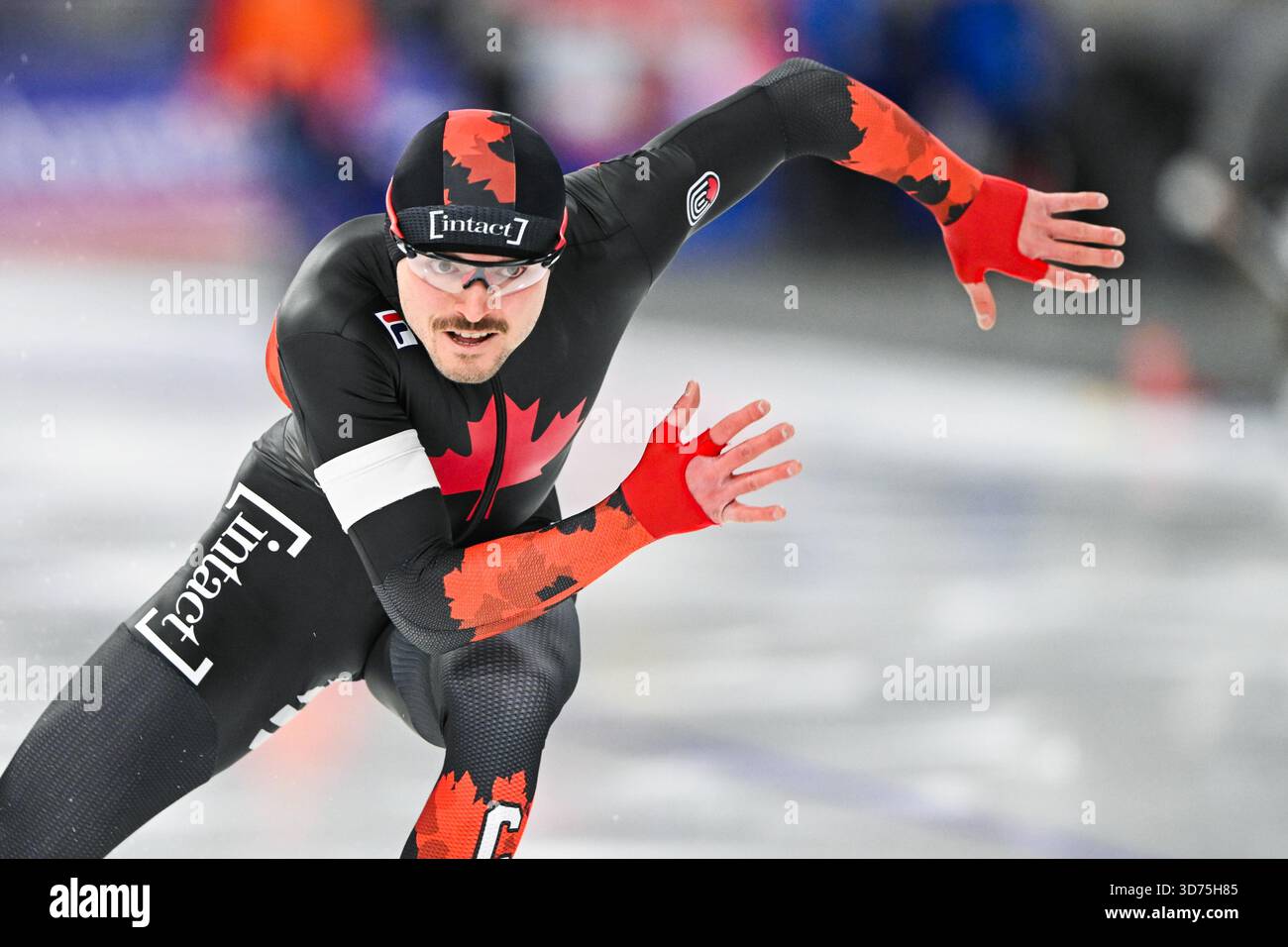 CALGARY, AB - NOVEMBER 23: Cedrick Brunet (CAN) races during the 2nd ...