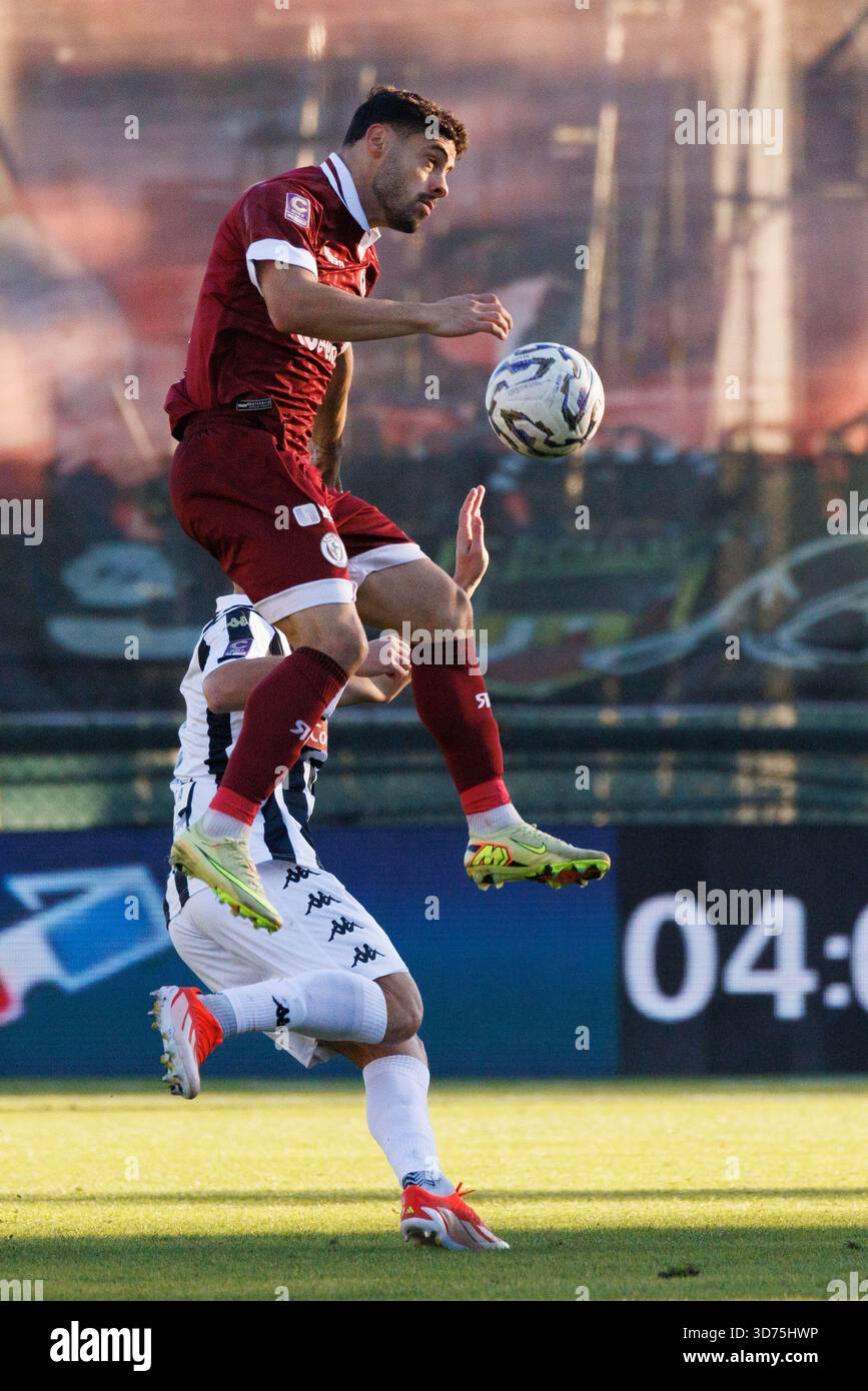 Filippo De Col of SS Arezzo is seen in action during the match between ...