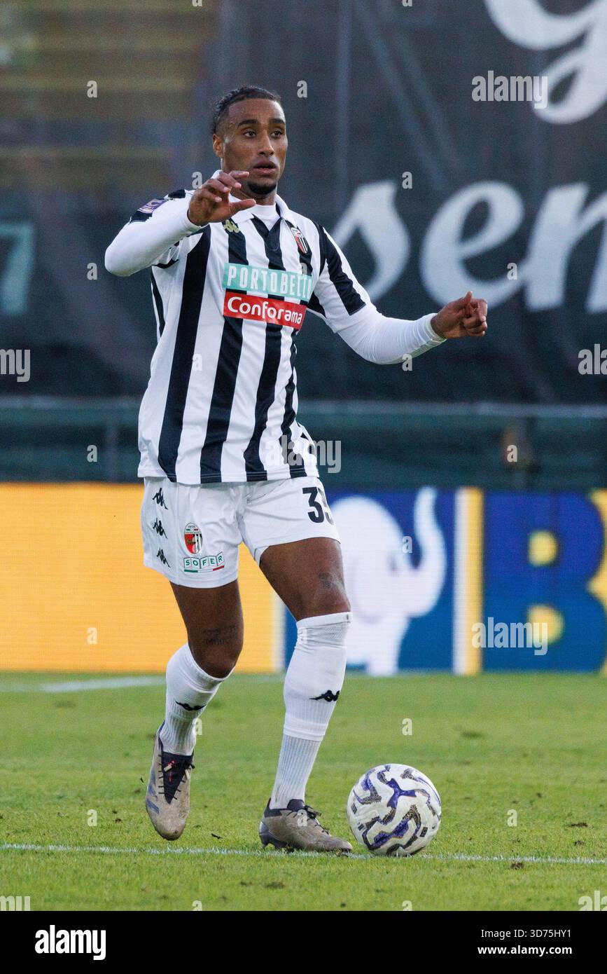 Ascoli, Italy. 23rd Nov, 2025. Nicholas Rizzo in seen in action during ...