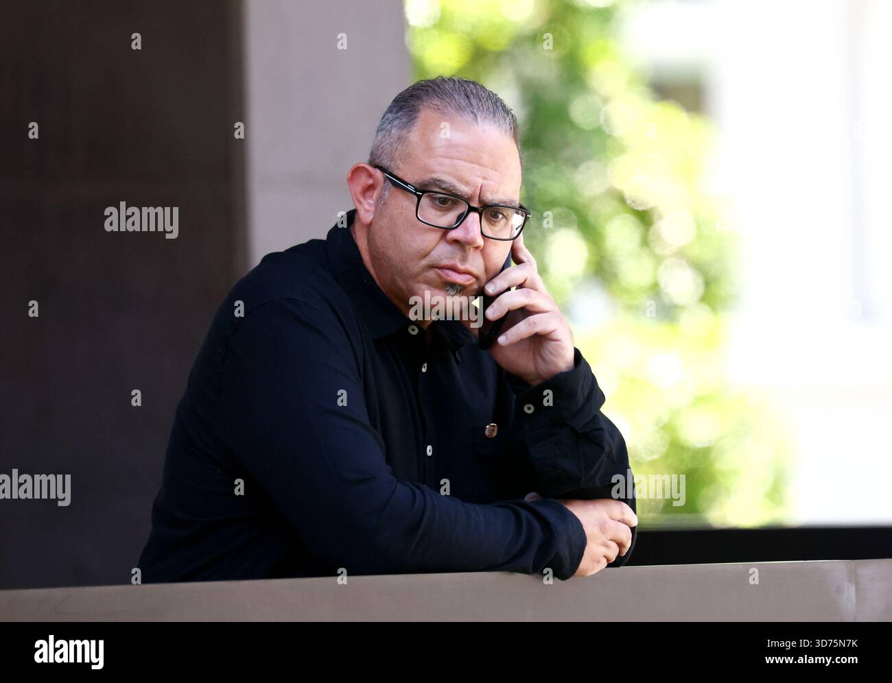 Simon Tadros who is the husband of victim Vanessa Tadros is seen ...