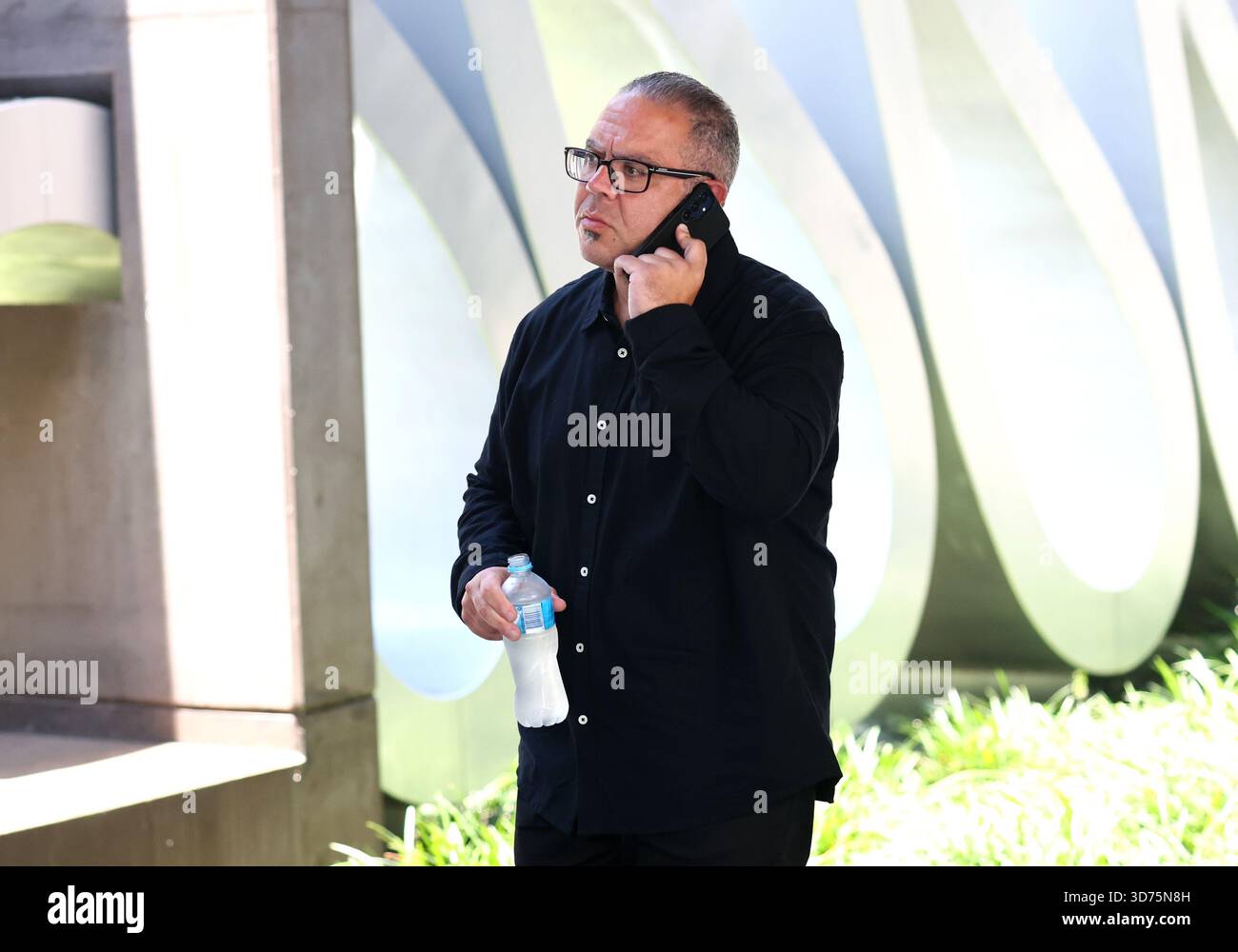 Simon Tadros who is the husband of victim Vanessa Tadros is seen ...