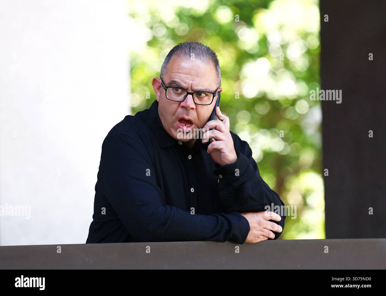 Simon Tadros who is the husband of victim Vanessa Tadros is seen ...