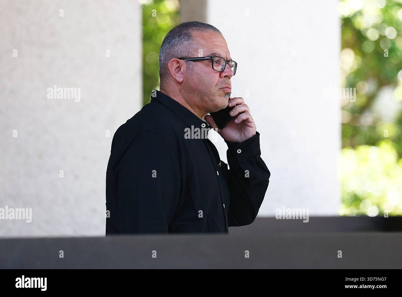 Simon Tadros who is the husband of victim Vanessa Tadros is seen ...