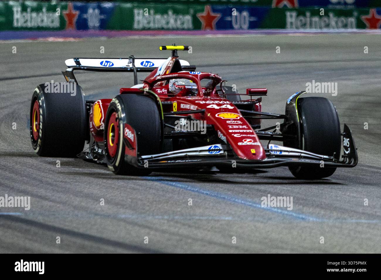 Lewis Hamilton (44) of Team Scuderia Ferrari HP during the Grand Prix ...