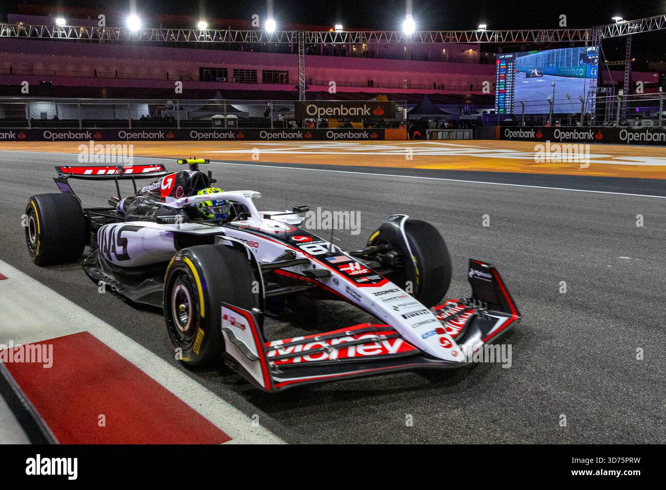 Oliver Bearman (87) of Team MoneyGram Hass during the Grand Prix at ...