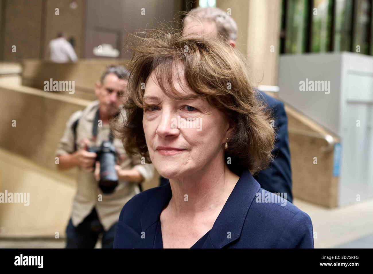 Ex-Liberal staffer Fiona Brown leaves the The Federal Court of Australia, in Sydney, Monday ...
