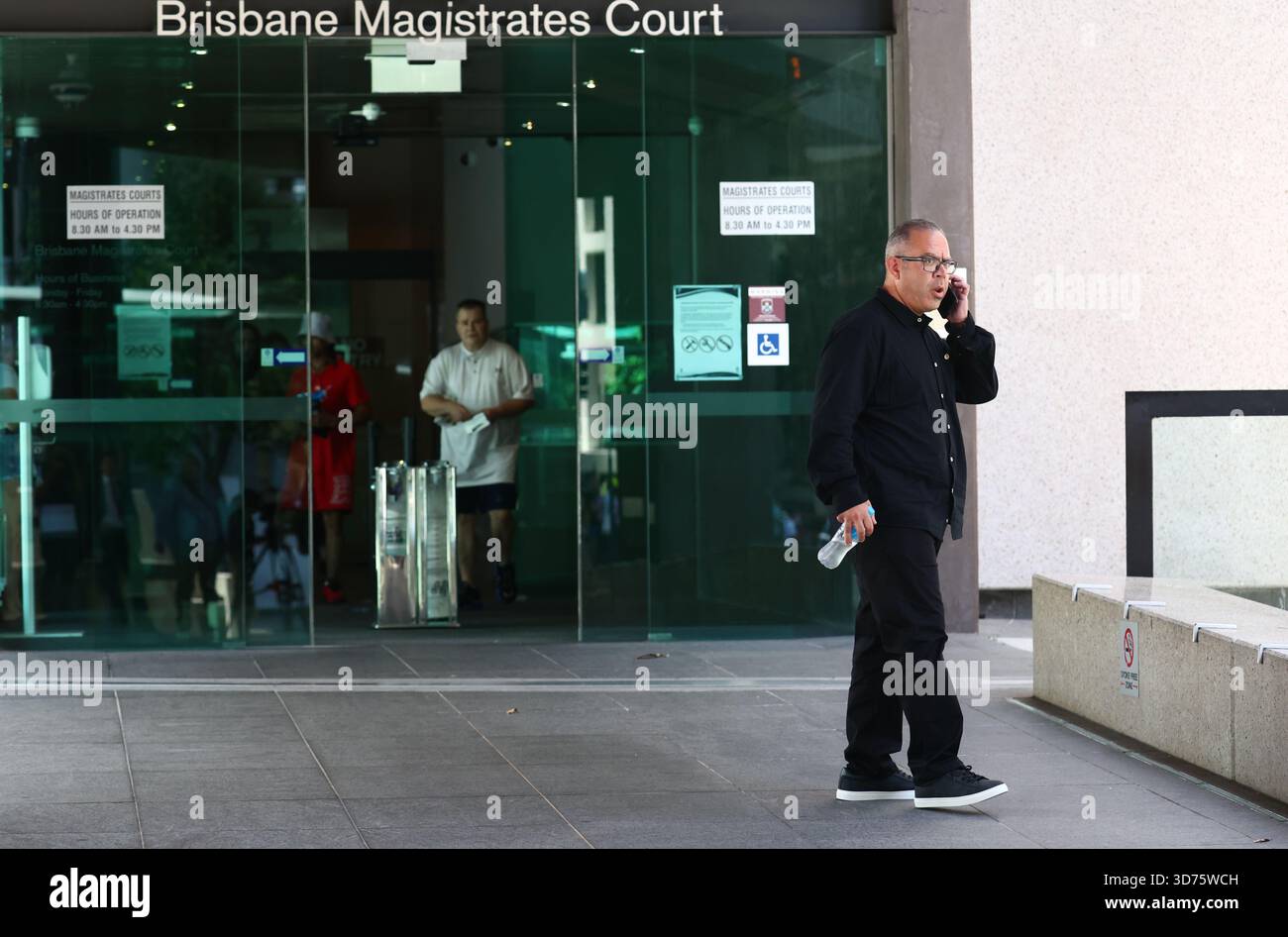 Simon Tadros who is the husband of victim Vanessa Tadros is seen ...