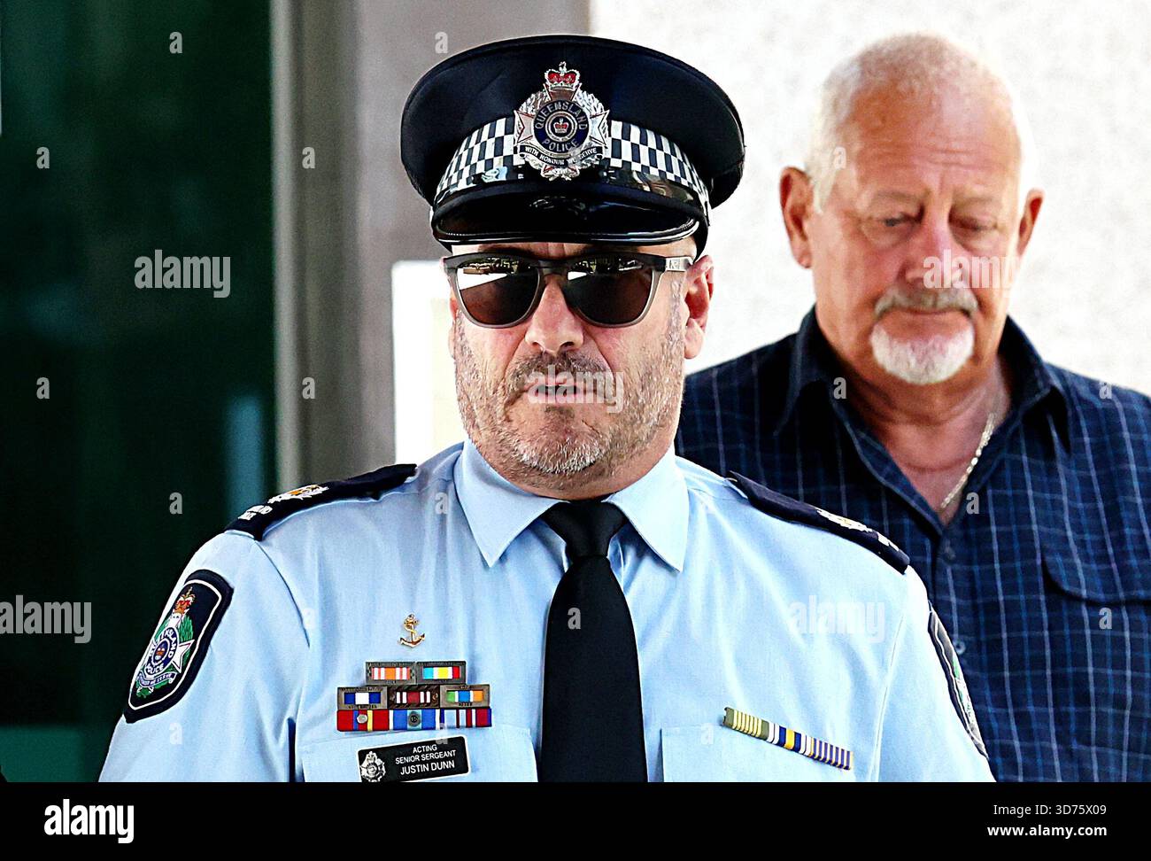 Police Officer Justin Dunn outside the Coroners Court inquest into the ...