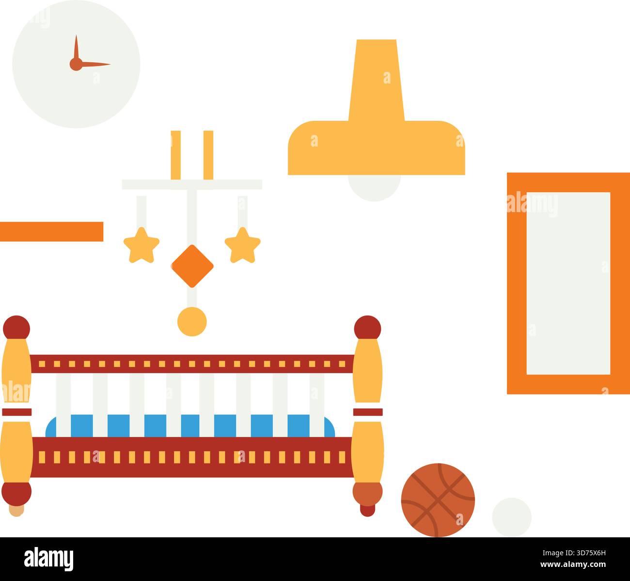 Crib decor Stock Vector Images - Alamy