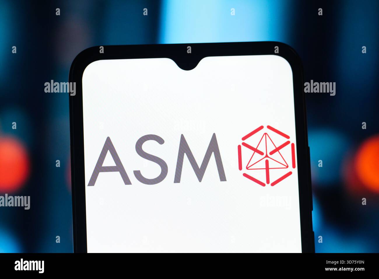 In this photo illustration, the ASM logo is seen displayed on a ...