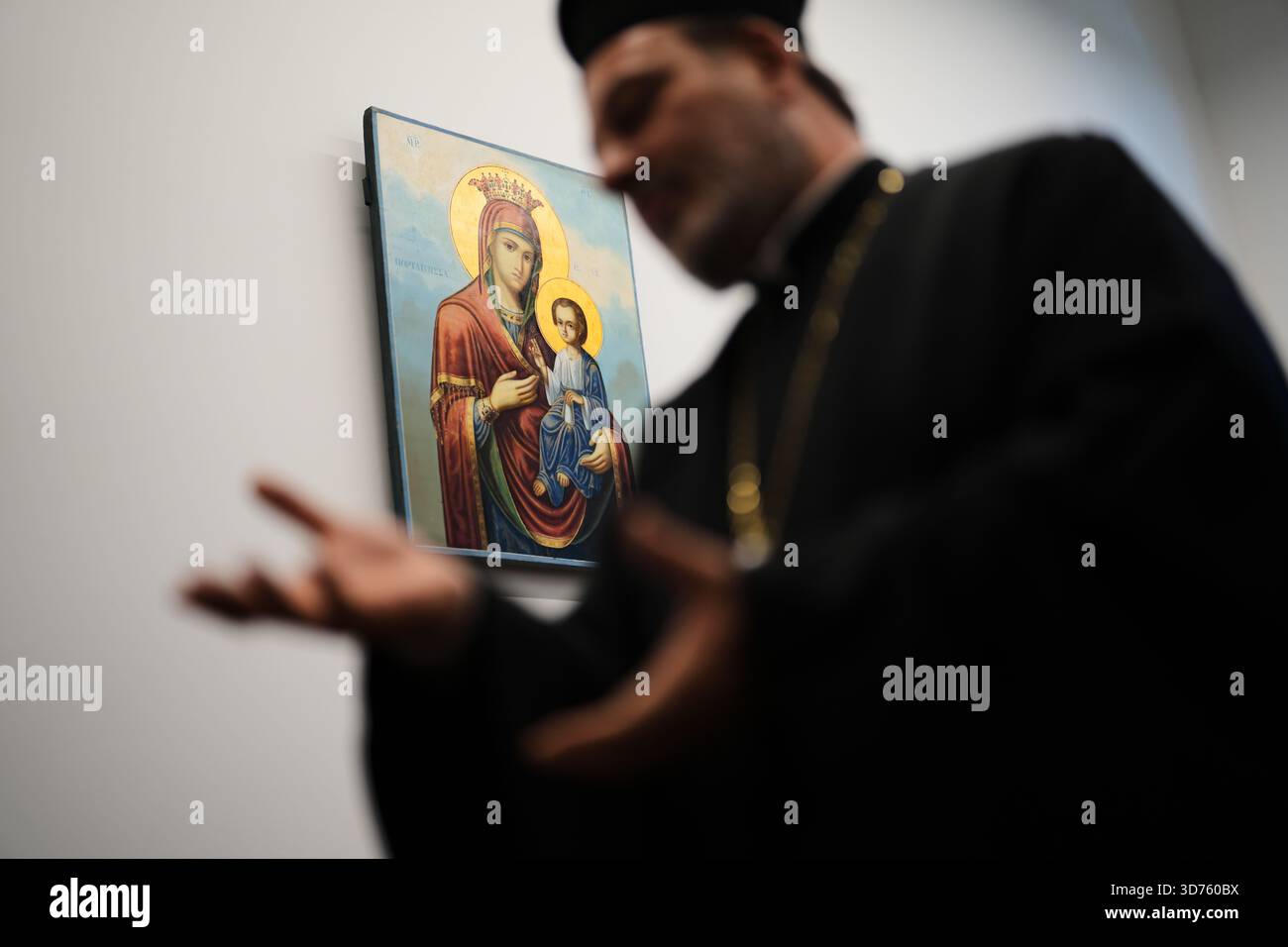 The abbot of the Christian Orthodox Holy Trinity Monastery, where the ...
