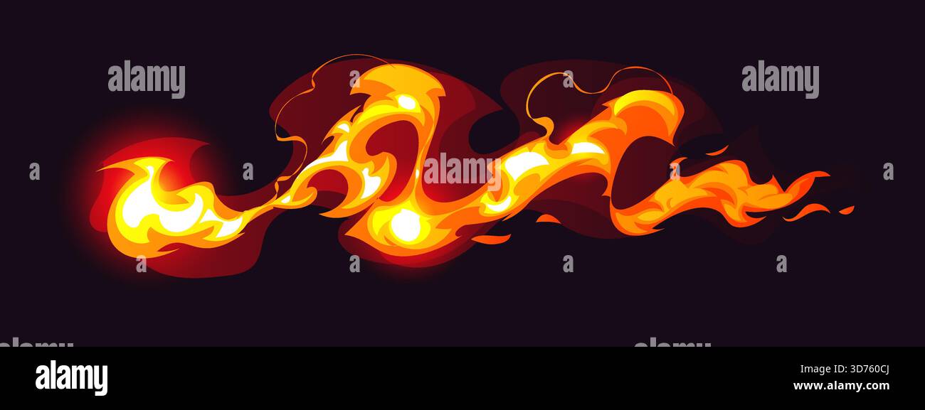 Animation orange neon light smoke Stock Vector Images - Alamy