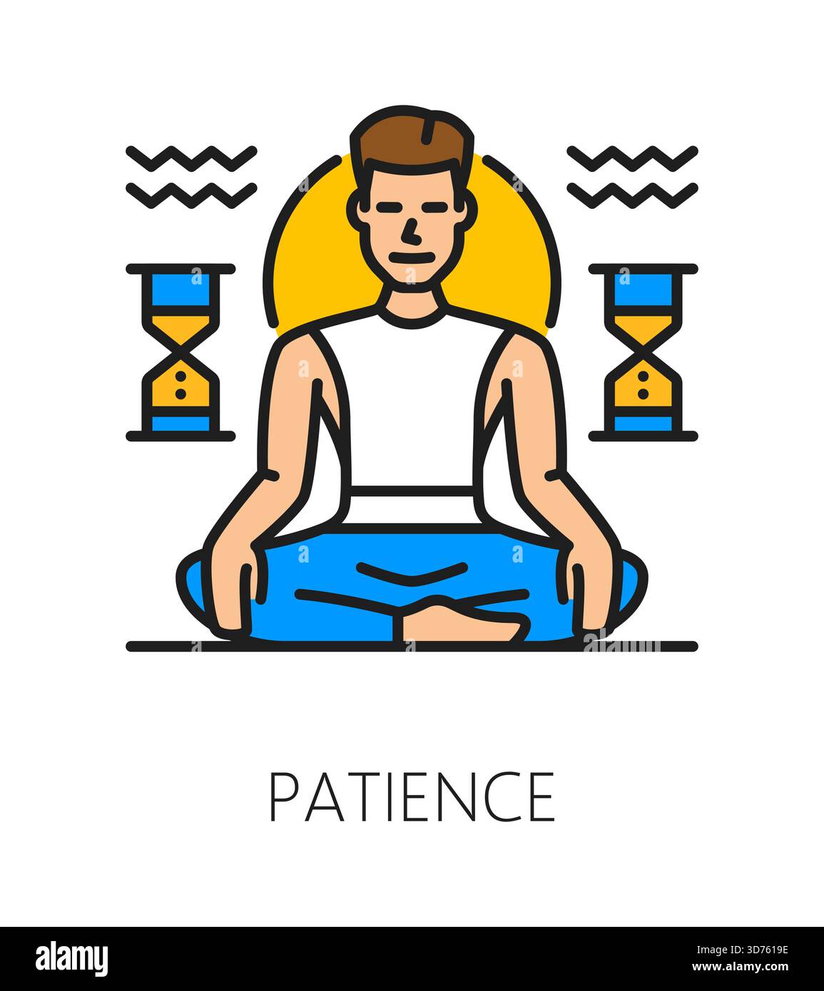 Patience life skill color Stock Vector Images - Alamy