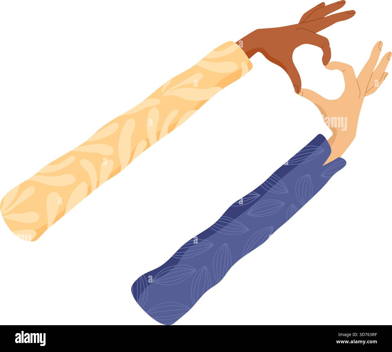 Hands people heart shape Stock Vector Images - Alamy