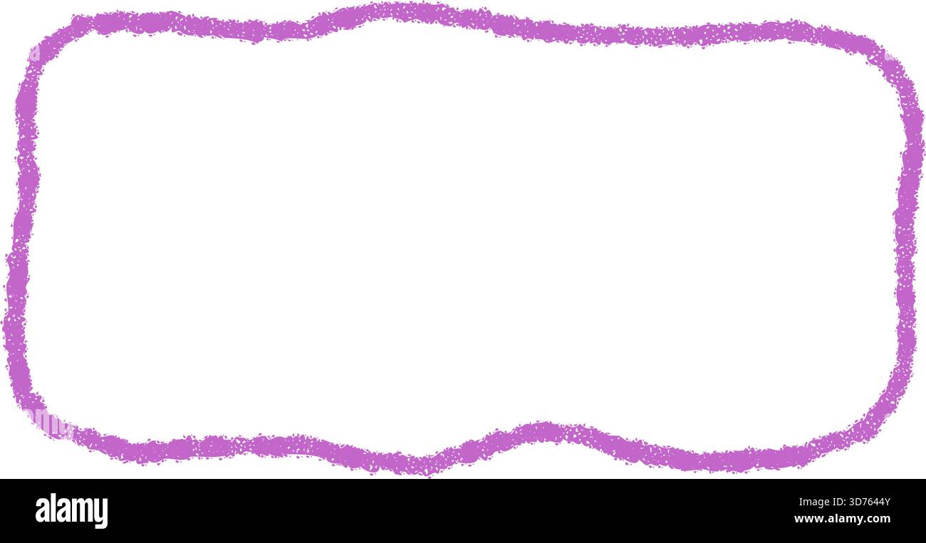 Chalk Squiggle Rectangle Border Frame Stock Vector Image & Art - Alamy