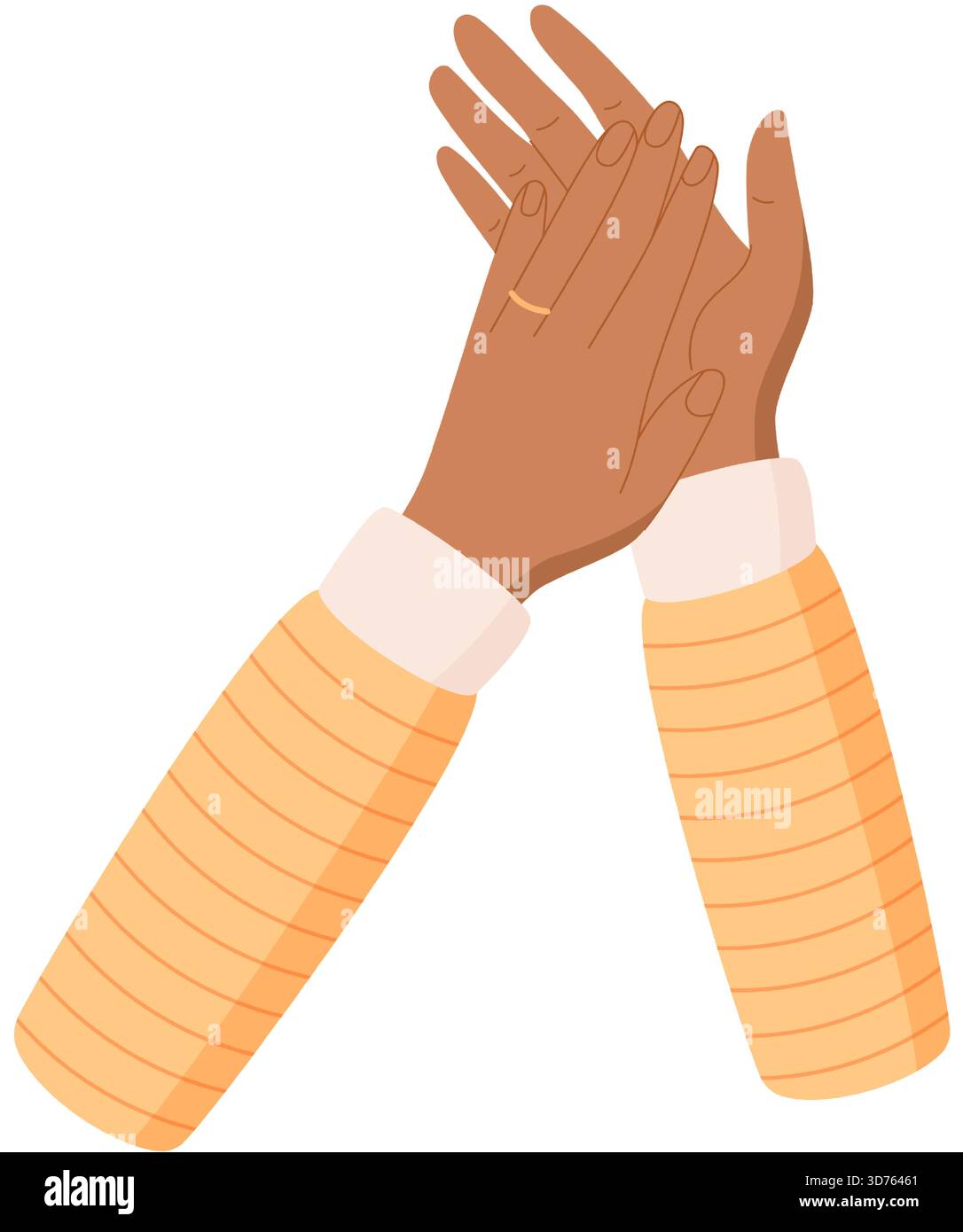 Group people clapping hands Cut Out Stock Images & Pictures - Alamy