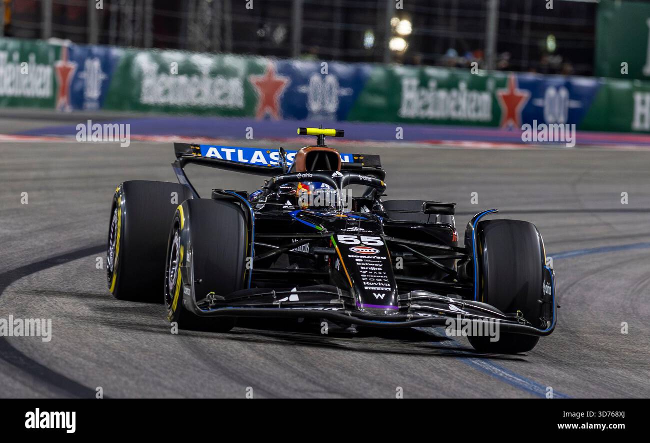 November 22 2025 Las Vegas NV, U.S.A. Williams driver Carlos Sainz (55 ...