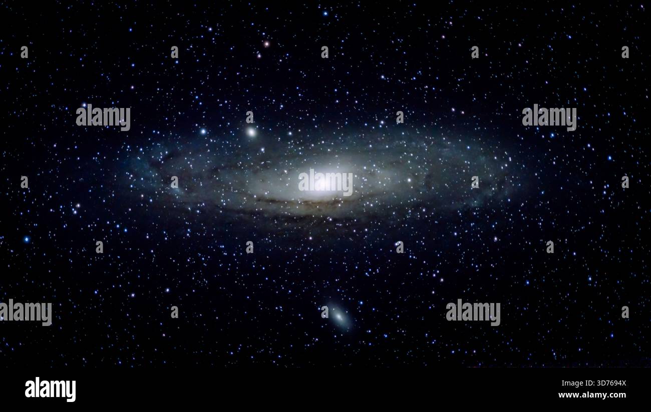 A stunning high-resolution photograph of the Andromeda Galaxy (M31 ...