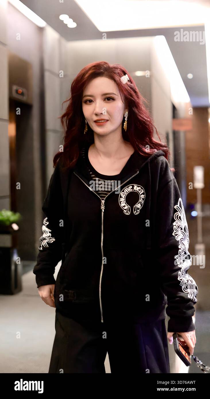 Chinese actress and beauty pageant titleholder Alina Zhang appears in ...