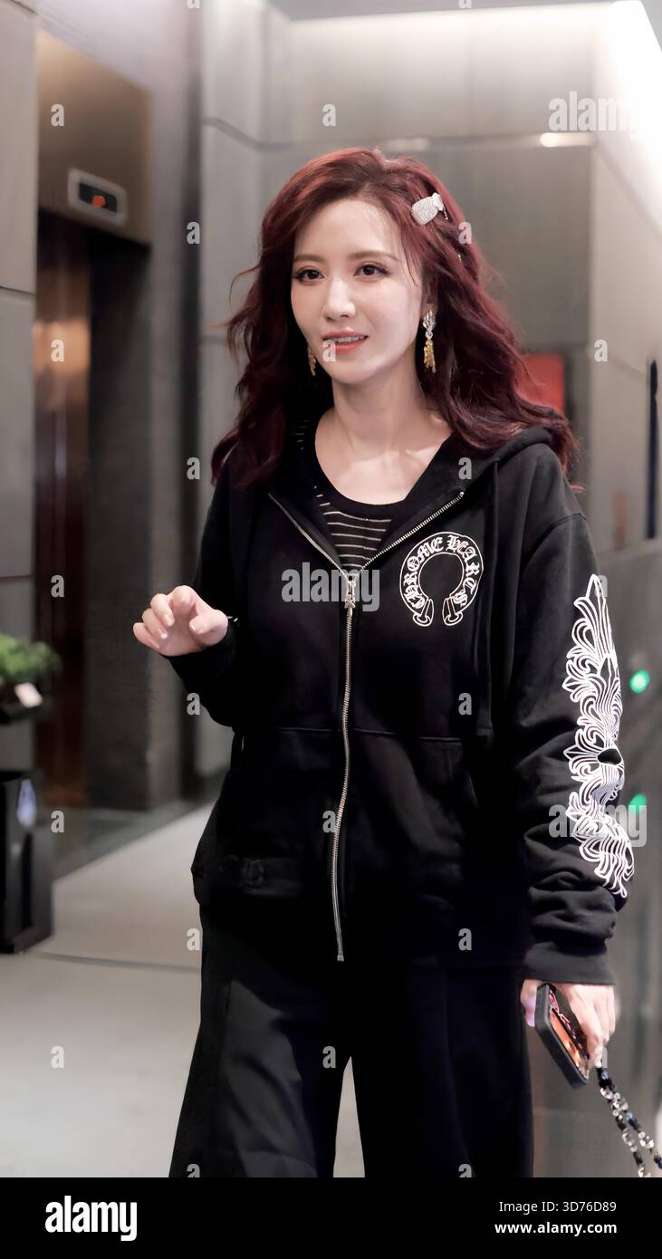 Chinese actress and beauty pageant titleholder Alina Zhang appears in ...