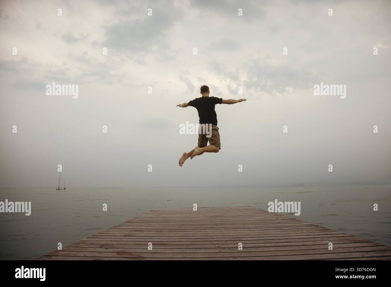 Boy jumping in well hi-res stock photography and images - Alamy