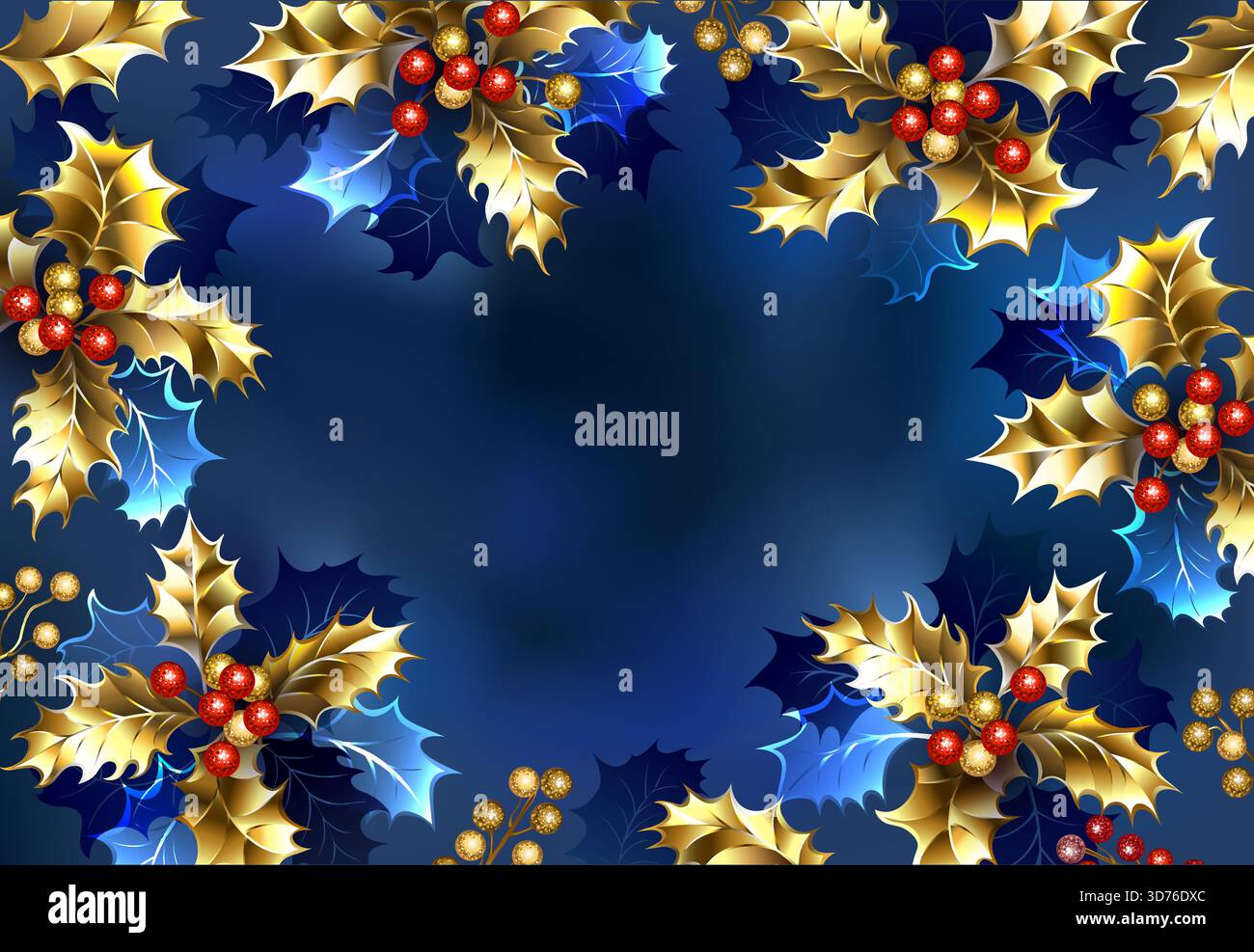 Golden shiny christmas border Stock Vector Images - Alamy