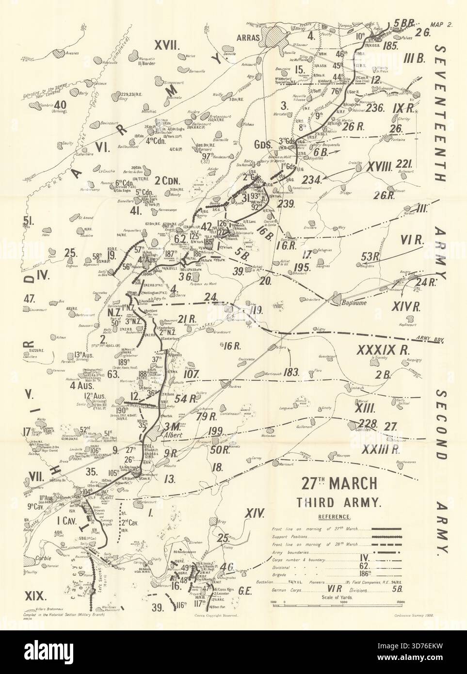 Operation Michael. 27 March 1918, Third Army. First World War 1937 old ...