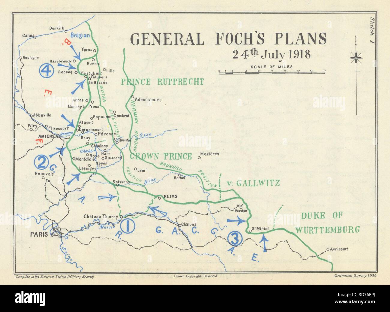 Hundred Days. General Foch’s Plans, 24 July 1918. First World War 1947 ...