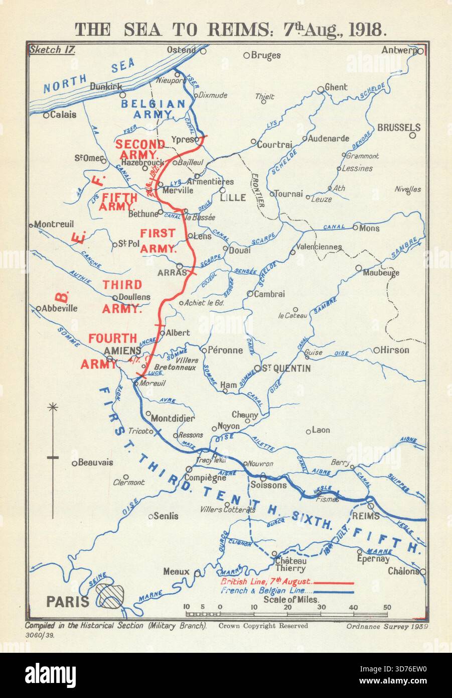 Second Battle of the Marne. The Sea to Reims, 7 August 1918. WW1 1939 ...