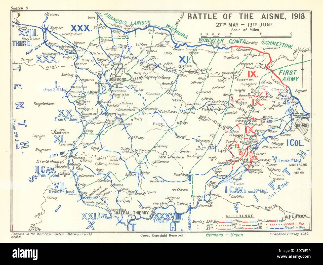 Third Battle of the Aisne. 27 May–13 June 1918. First World War 1939 ...