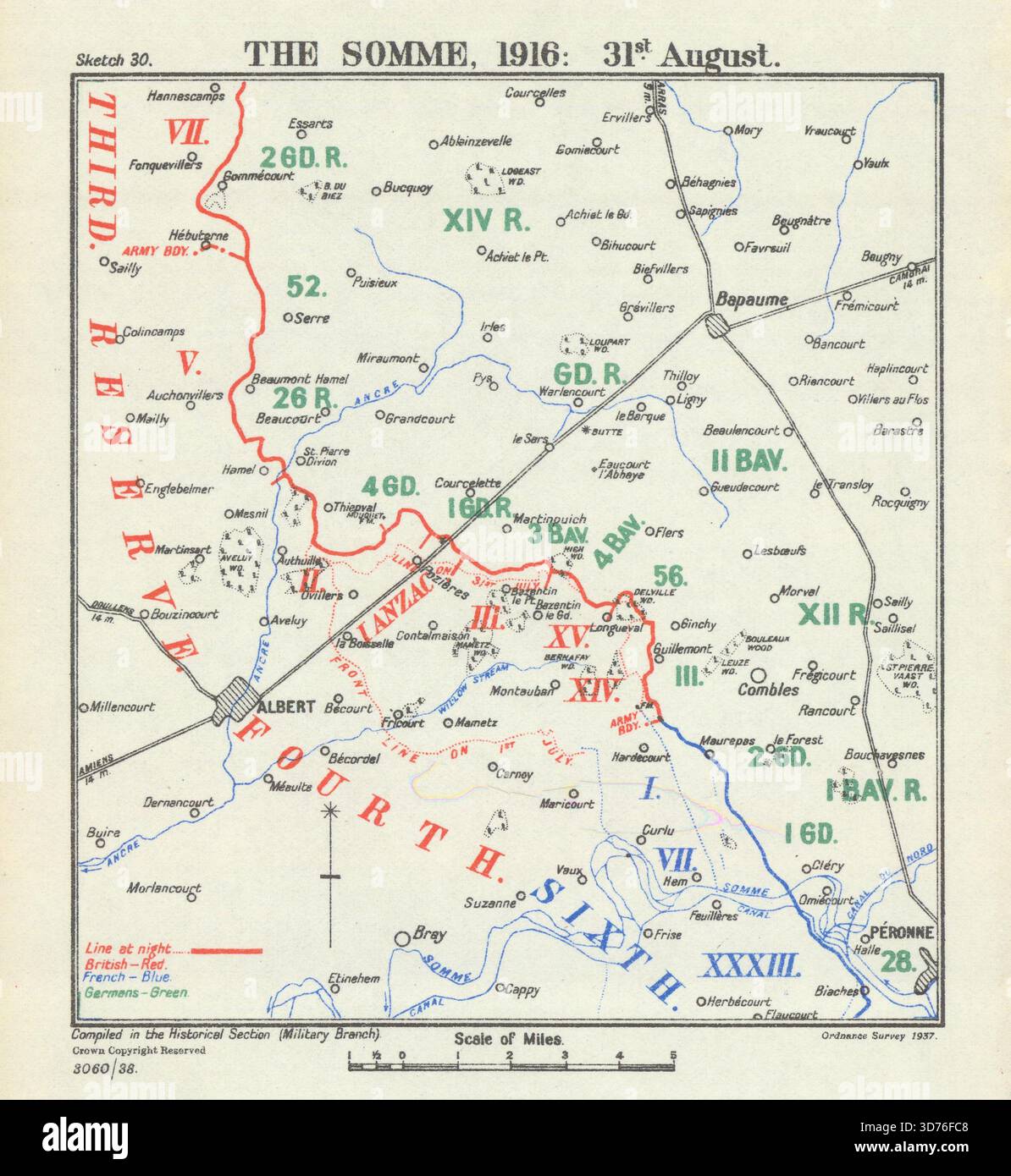 Battle of the somme 1916 map hi-res stock photography and images - Alamy